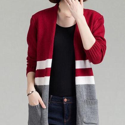 Winter Spring Cardigans Women Fashion Long Cardigan Sweaters For Ladies ...