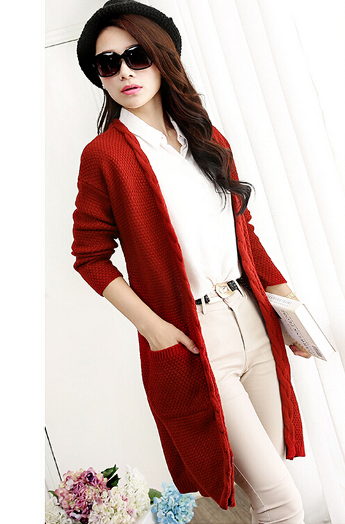 Winter Cardigans Women Fashion Long Cardigan Coat For Ladies on Luulla