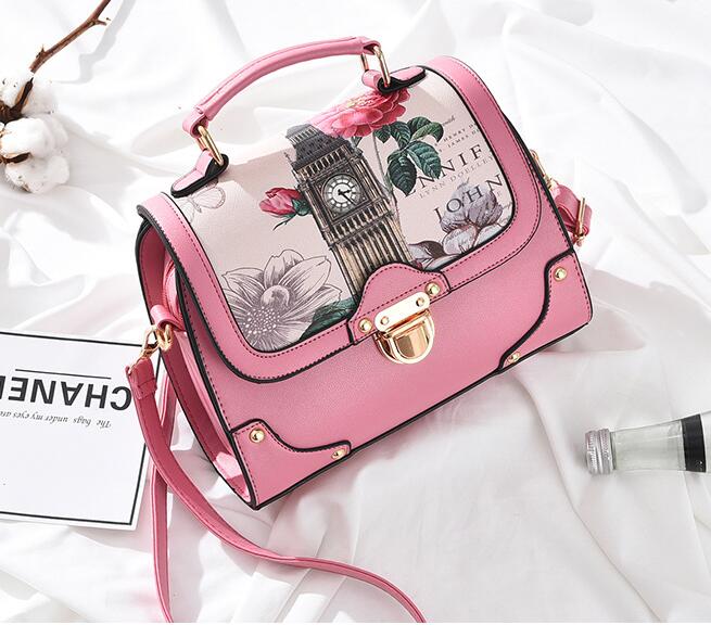 Retro British Style Female Handbag Package Women Shoulder Slope Across ...