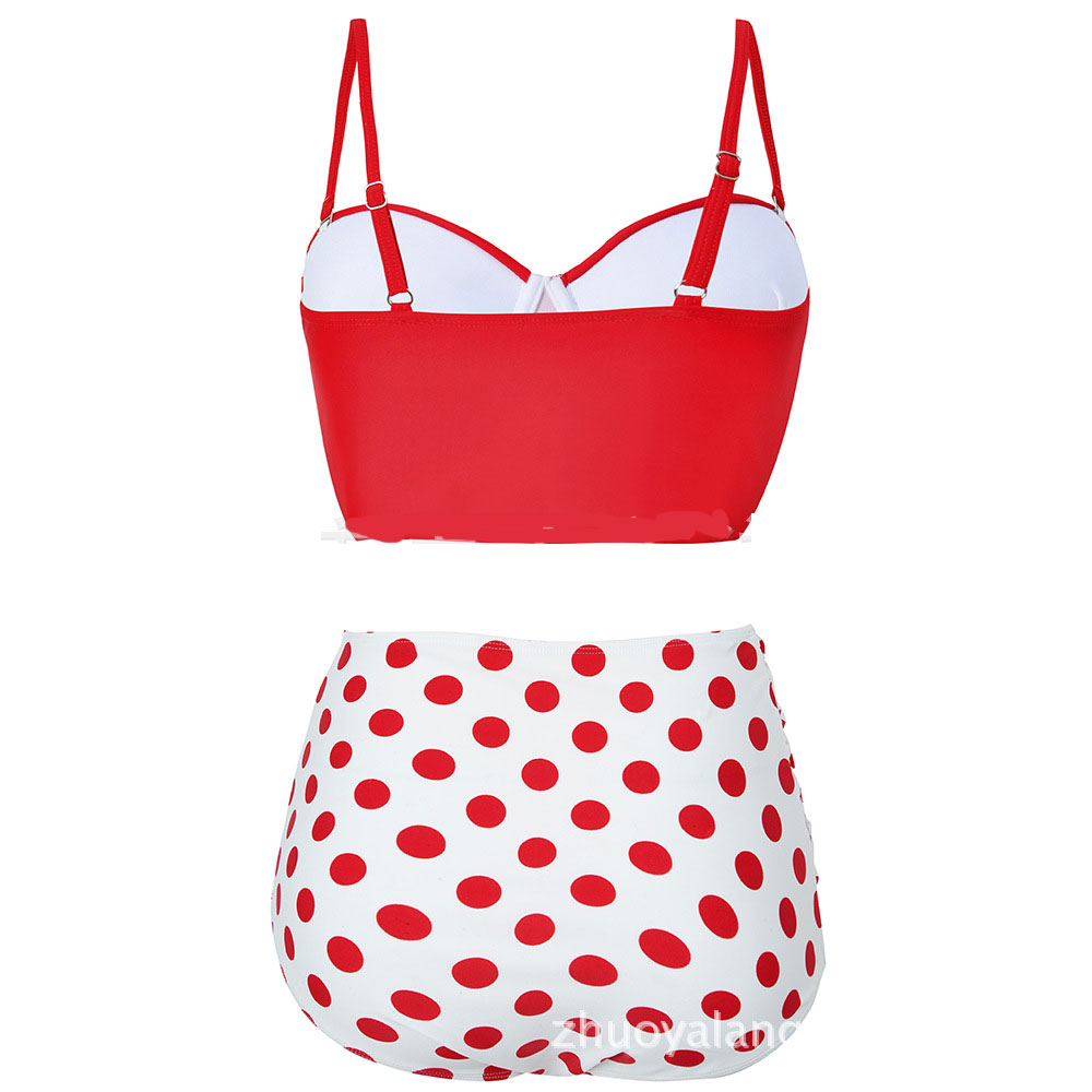 Cute Women Red Dot Swimsuit Bathing Suit Swimwear on Luulla