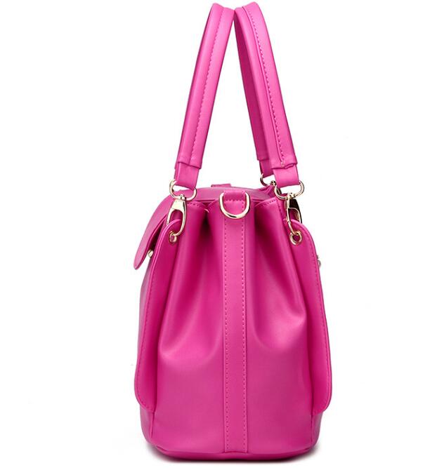 Women Fashion Three Layers Shoulder Bag Casual Crossbody Handbag - Rose ...