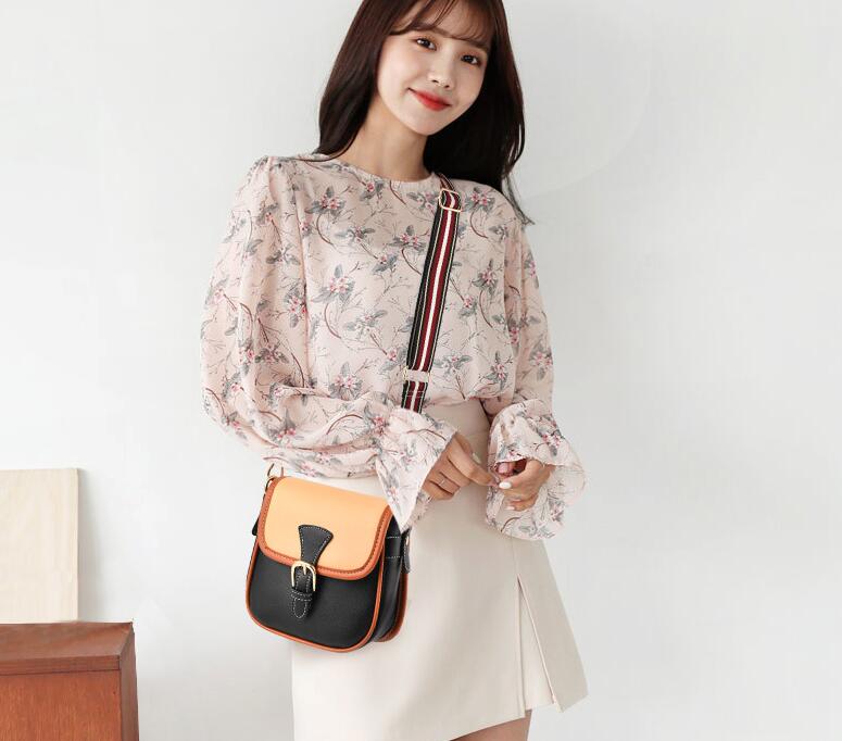 Fashion Women Mini Pu Leather Shoulder Bag - Black on Luulla