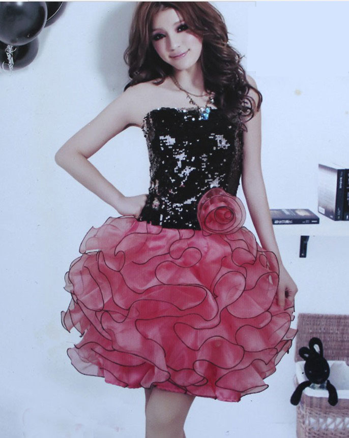 Fashion Sequined Dance Costume Stage Dress Evening Dress Party Dress on ...